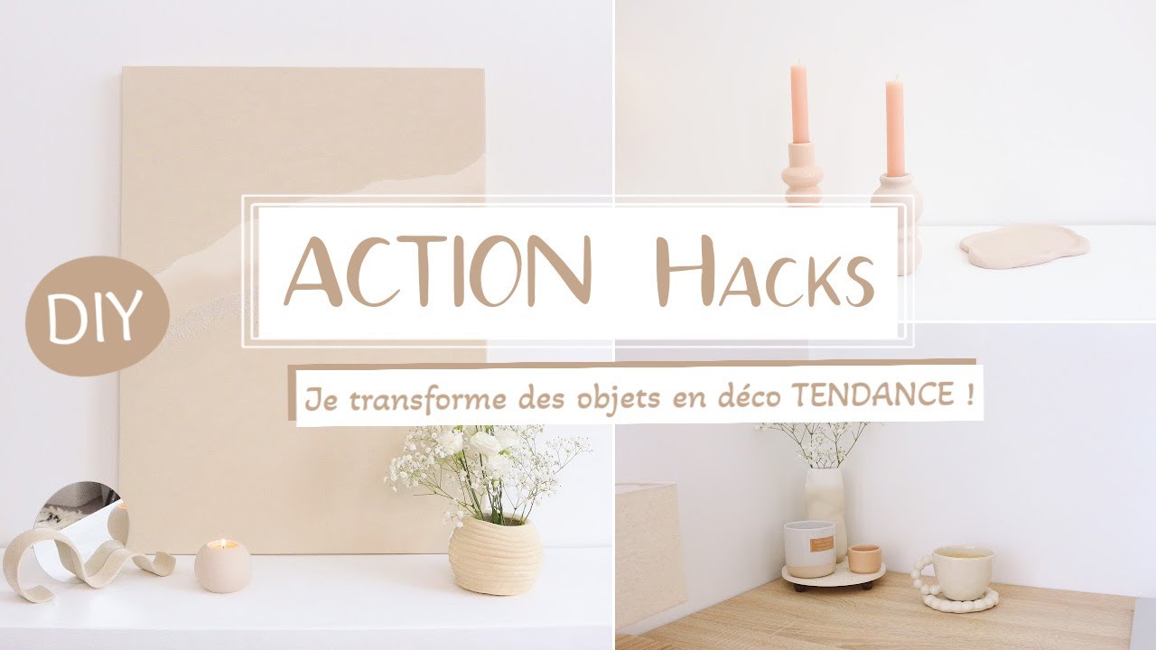 DIY ACTION hacks | Je transforme des objets Action en déco TENDANCE #6 ...