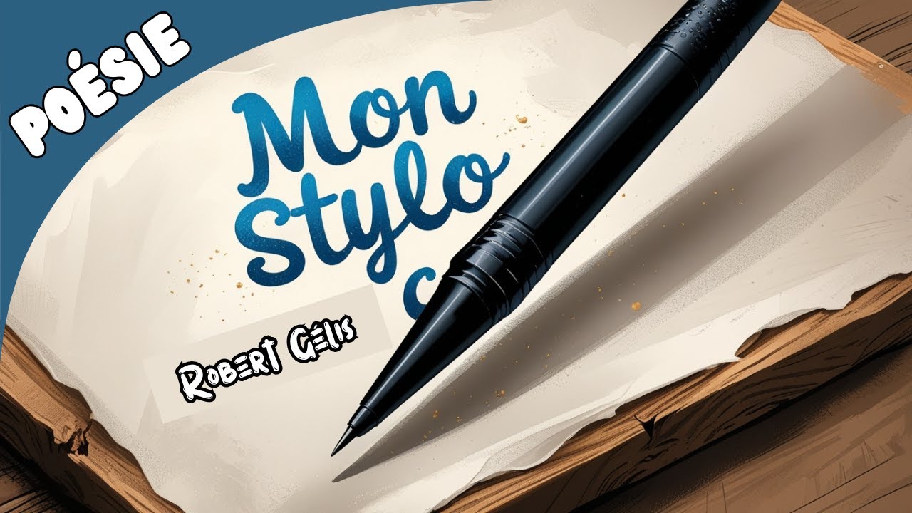 Poésie🖊️Mon stylo, Robert Gélis🖊️ - YouTube
