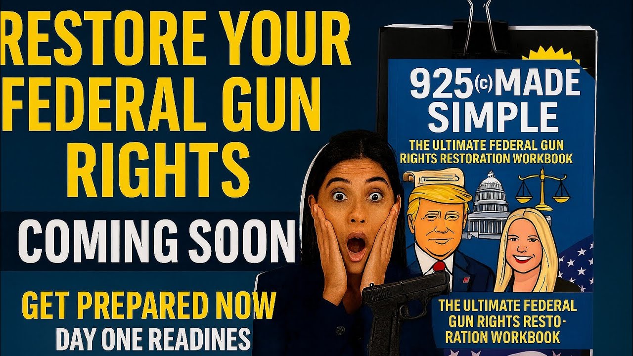 Federal GUN RIGHTS Restoration Is Back - Are You Ready? - YouTube