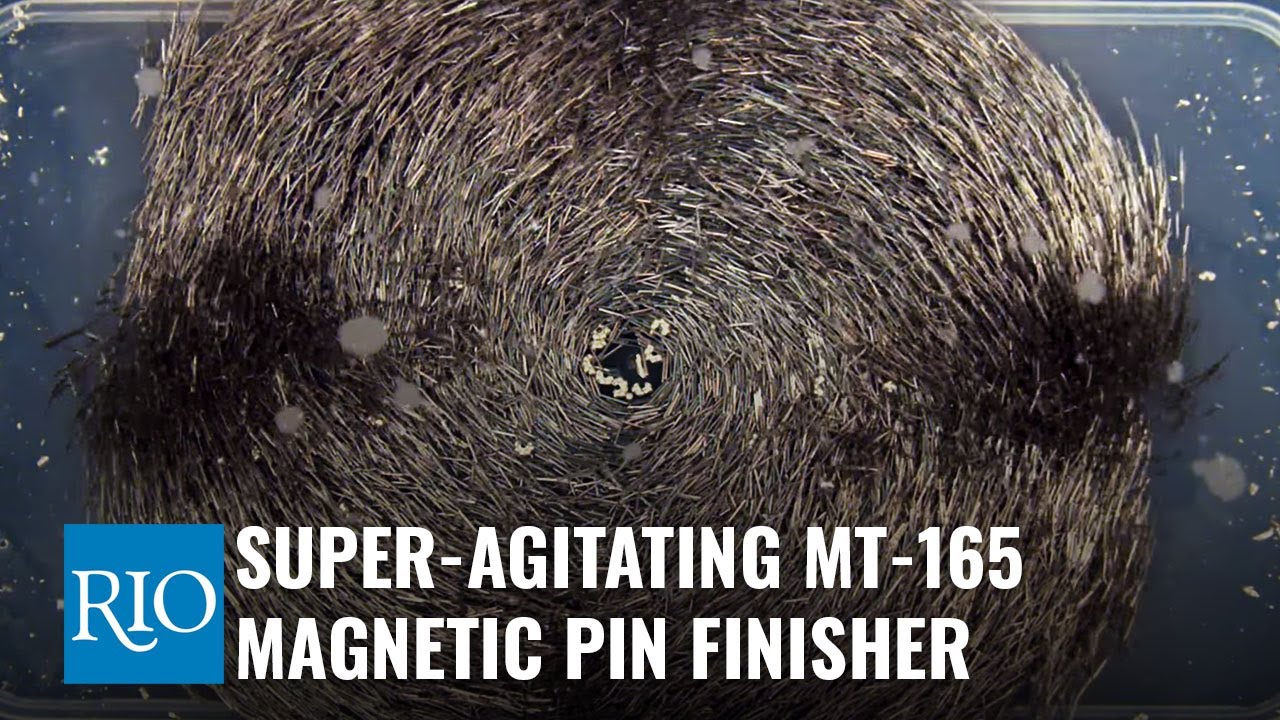 Super-Agitating MT-165 Magnetic Pin Finisher - YouTube