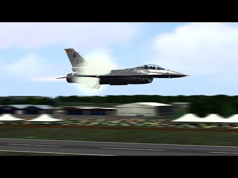 F-16 Fighter Jet Breaking the speed of SOUND! - YouTube