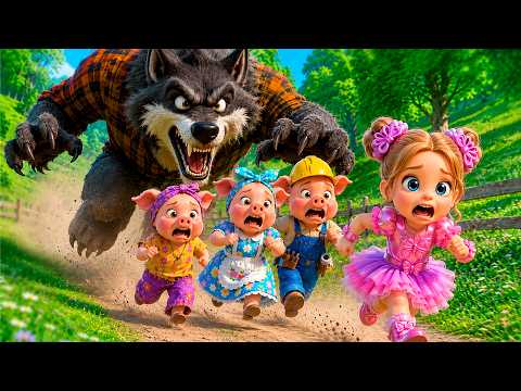 Los Tres Cochinitos y El Lobo Feroz (Los Tres Cerditos) 🐷 Saritah Bebé