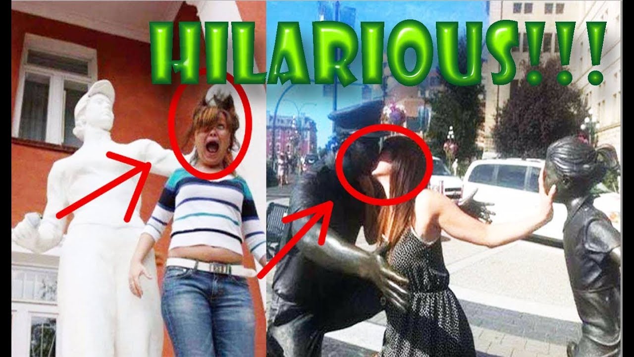 People Messing Around With Statues In The Most Hilarious Way Ever - YouTube