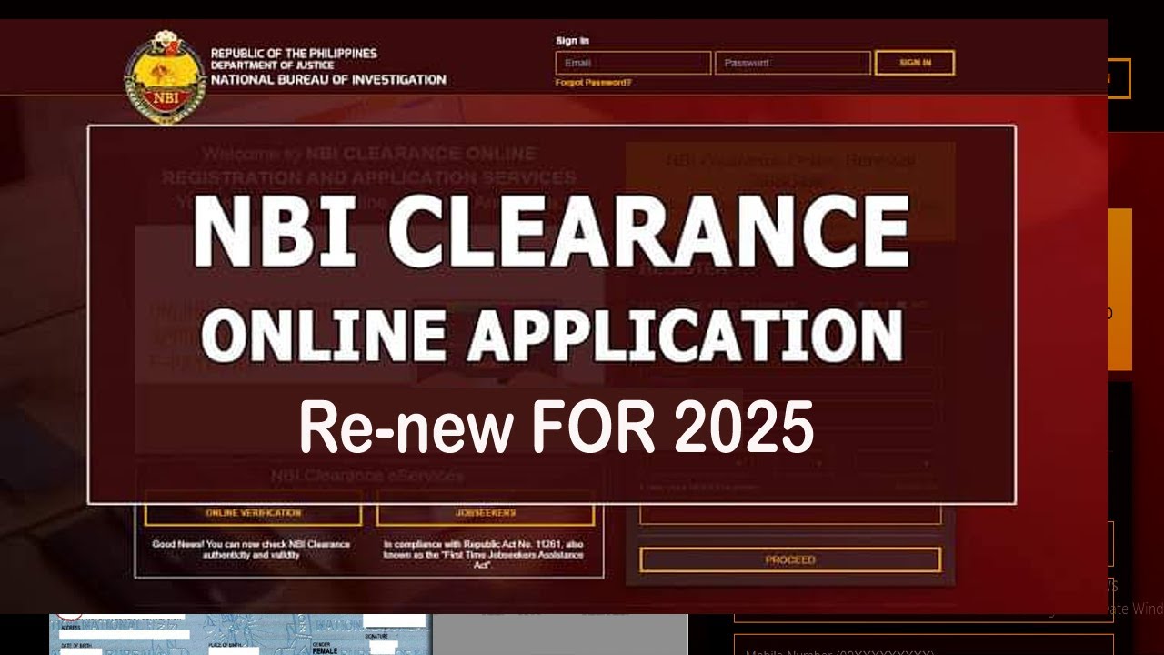 Paano mag-renew sa NBI Clearance 2025 - YouTube
