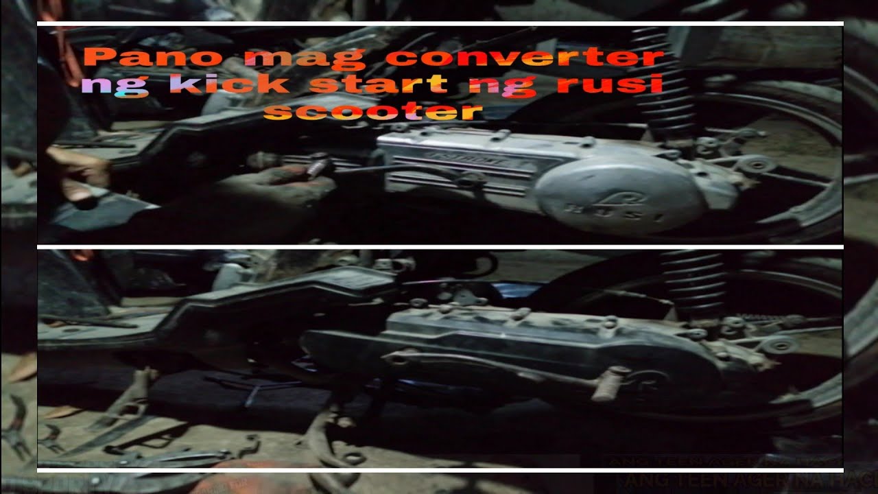 Rusi gala125 Covert kick start for old model to new model - YouTube