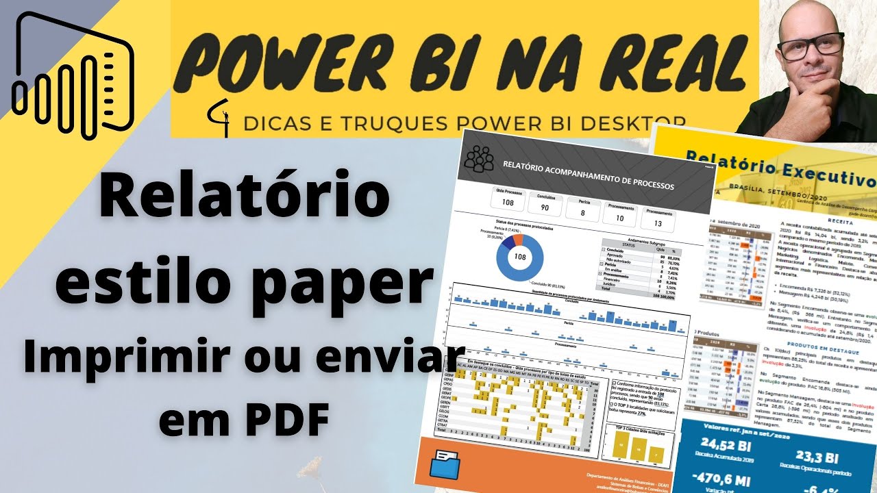 Power BI: Relatório paginado Gerar PDF e imprimir - YouTube