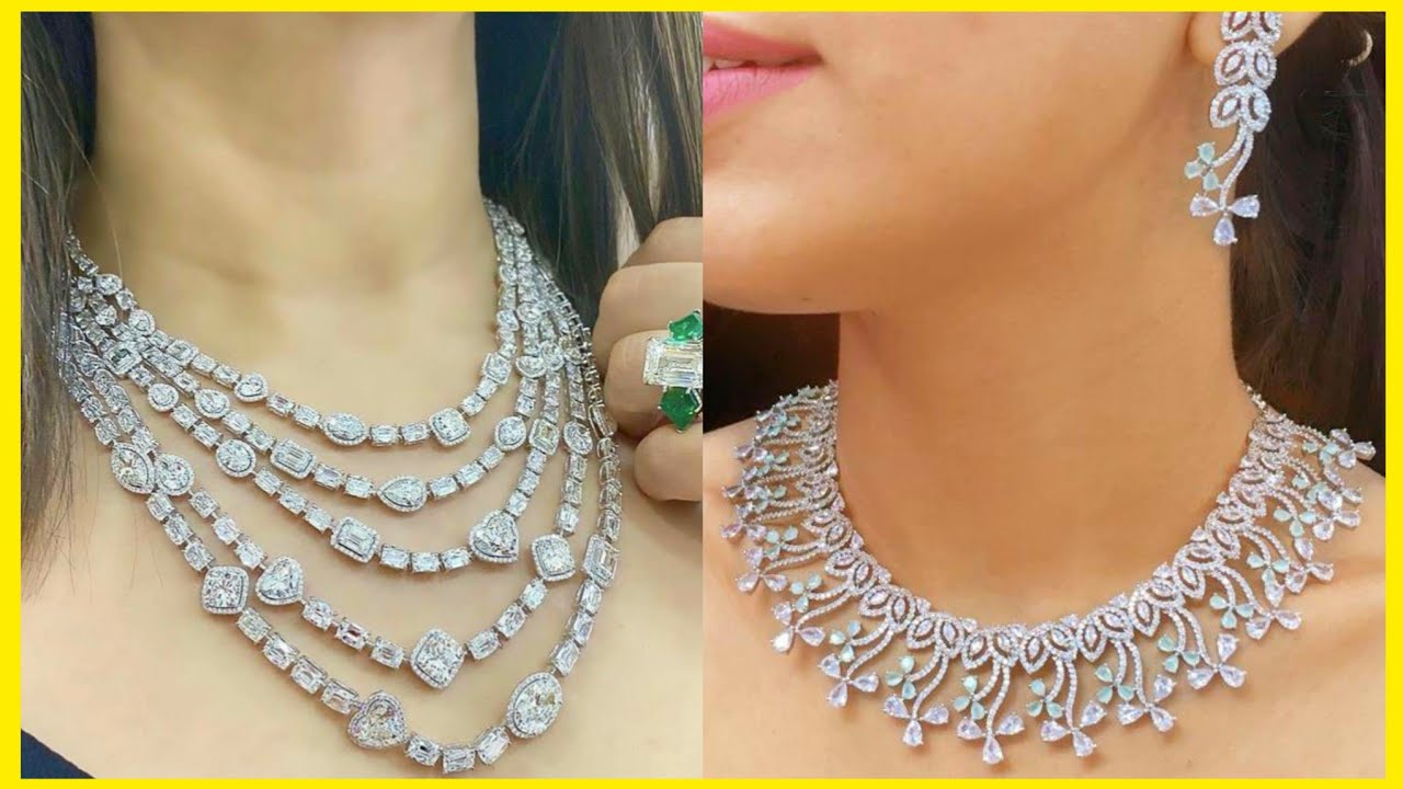 50 World's most beautiful and expensive Diamond necklace set - YouTube