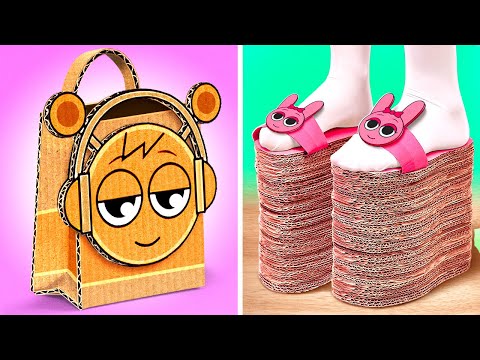 Sprunki Cardboard Universe! ✨ New House & Epic DIY Crafts with Oren & Pinki