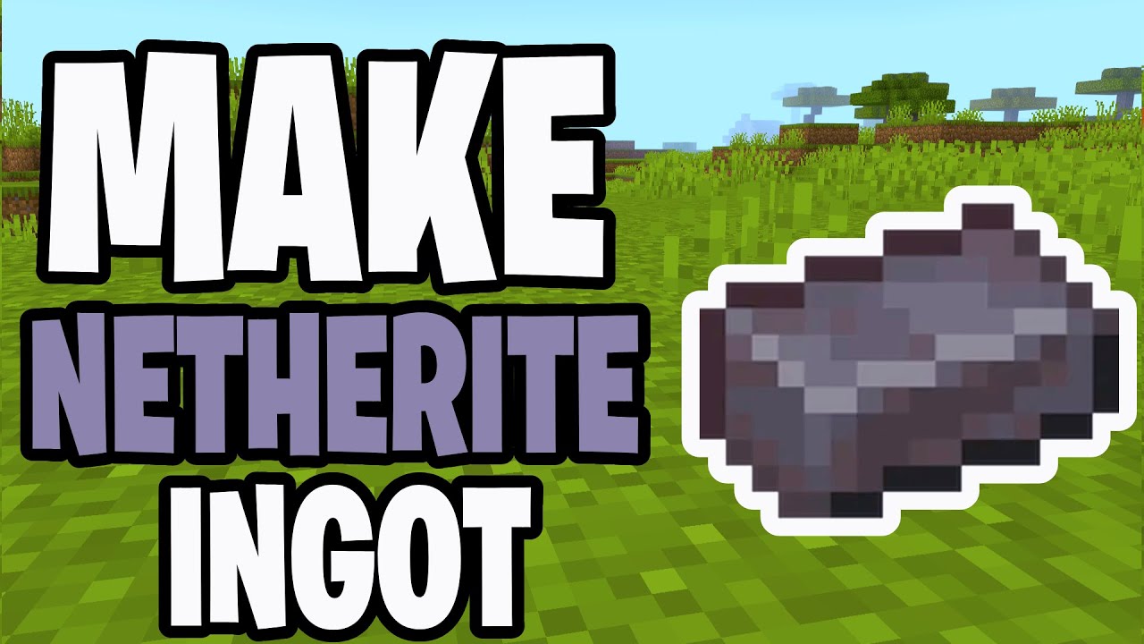 How To Make Netherite Ingot In Minecraft! - Java & Bedrock - YouTube