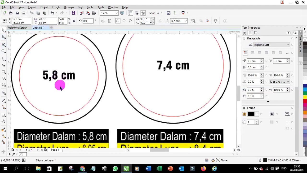 Cara membuat Pin Accesories dengan Corel X7 - YouTube