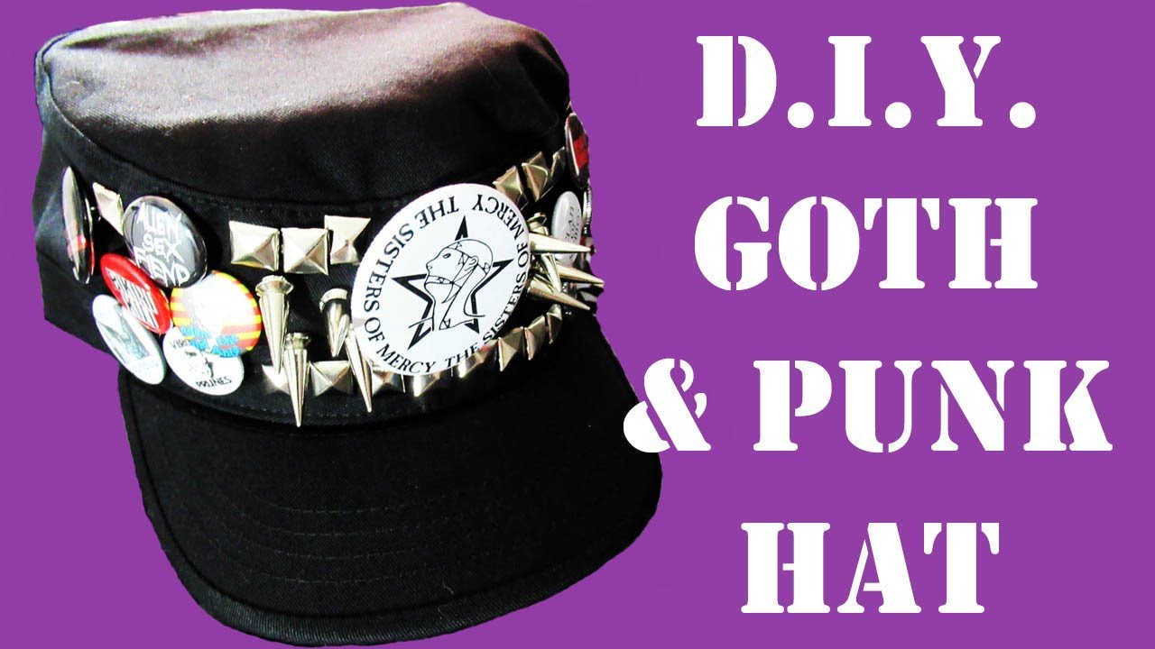 DIY Goth & Punk Hat - YouTube