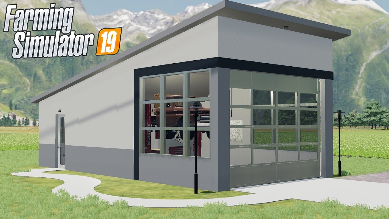 FS19 | Modern Garage with Workshop Function - YouTube