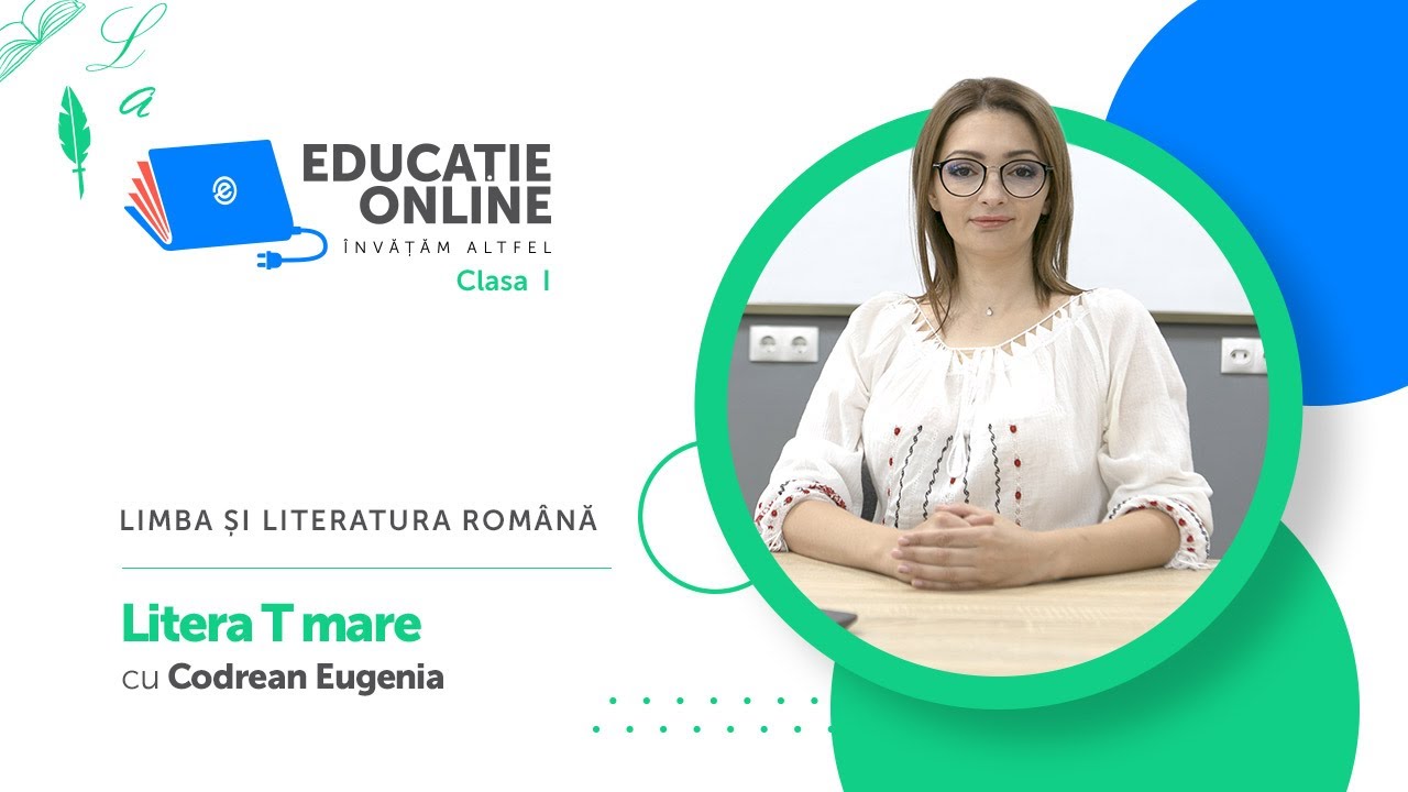 Limba și literatura română, Clasa a I-a, Litera T mare - YouTube