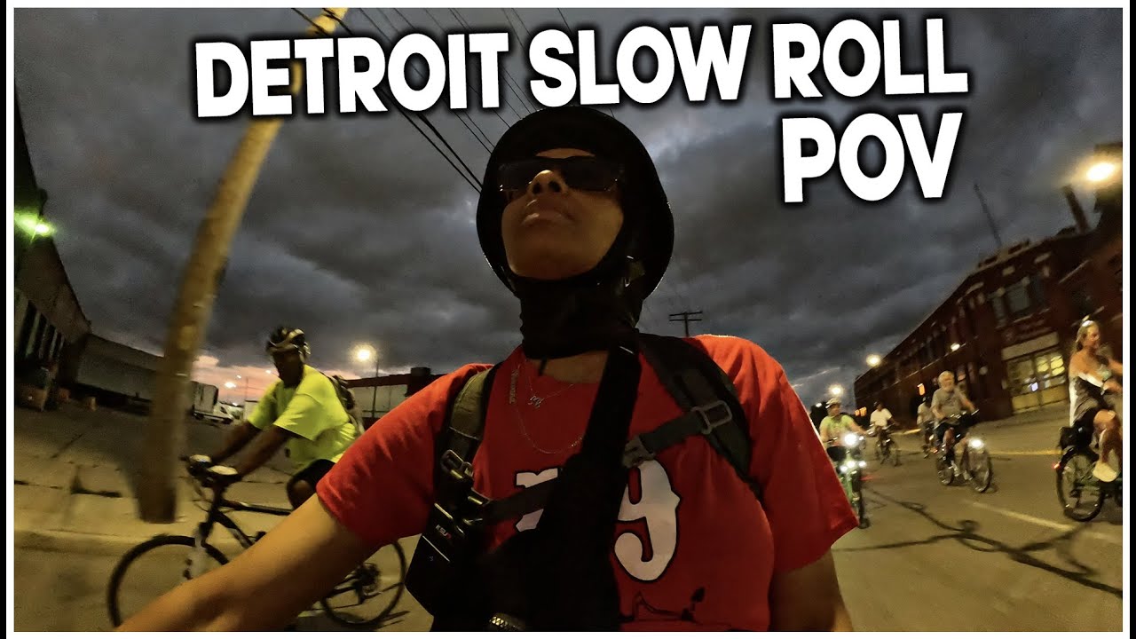 POV - Detroit Slow Roll Night Ride - YouTube