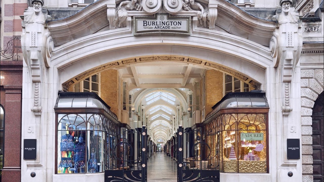 Luxury London Shops Burlington Arcade/ Royal Academy - YouTube