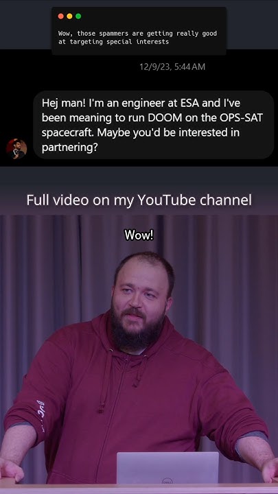 DOOM in Space #doom #programming #space #conference - YouTube