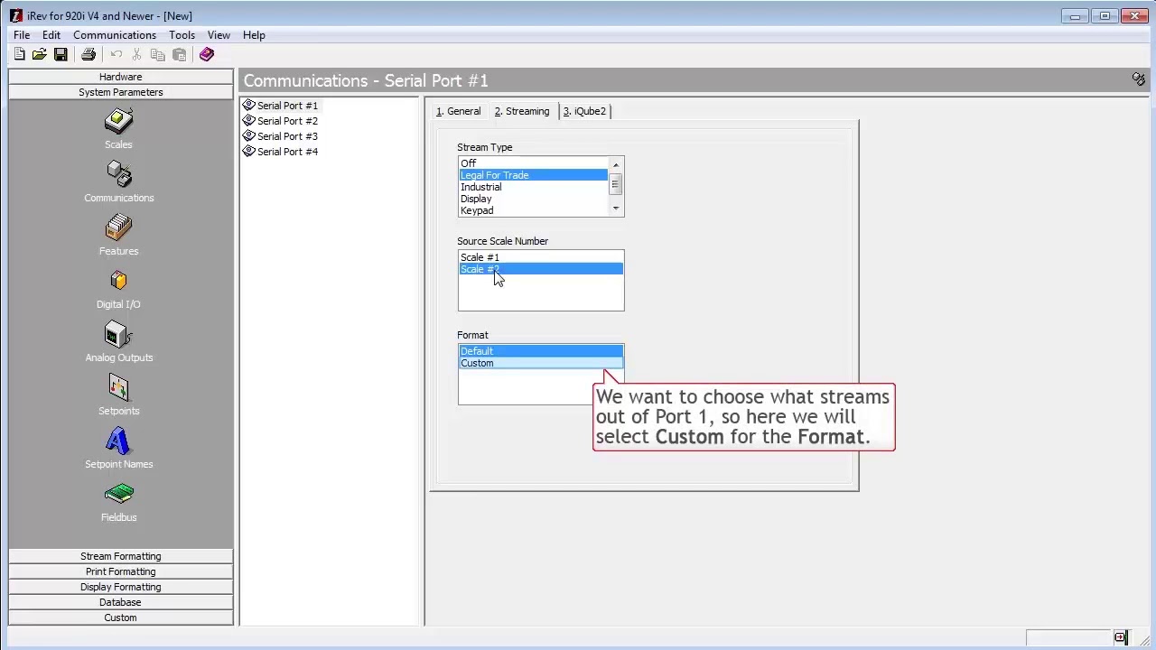 Setting up streaming and customizing a serial stream with iRev - YouTube
