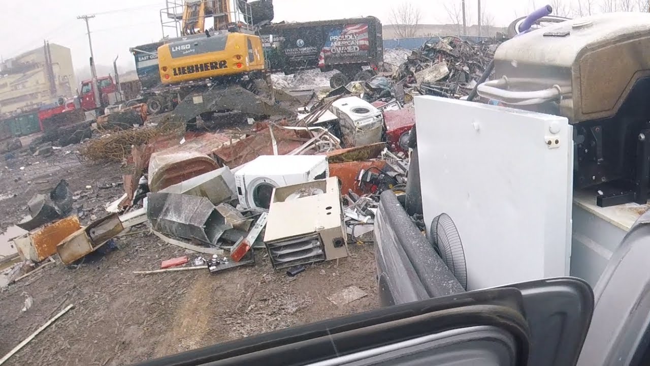 What 960lbs looks like. Record high scrap metal prices. - YouTube