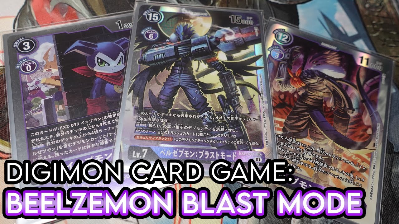 Beelzemon BLAST MODE Deck Profile! (Digimon Card Game) - YouTube