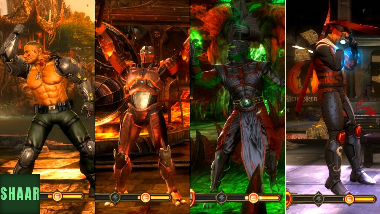 Mortal Kombat Komplete Edition - All Characters Rounds Victory & Lost ...