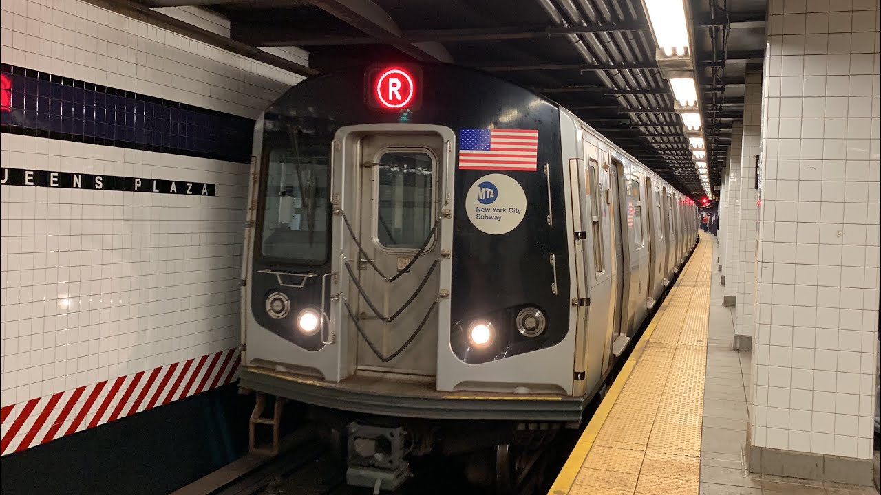 Bay Ridge-95th St Bound 2008 Kawasaki R160B Alstom 9153 R Train Via V ...