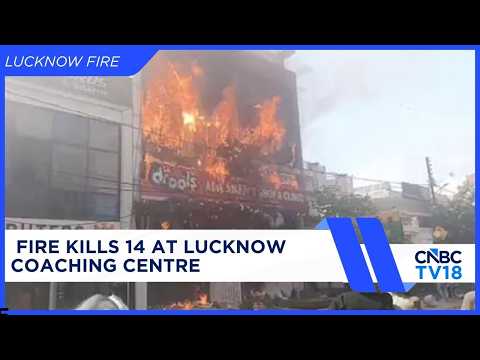 Lucknow Fire | Massive Fire Engulfs Lucknow Coaching Centre, 14 Dead | N18V