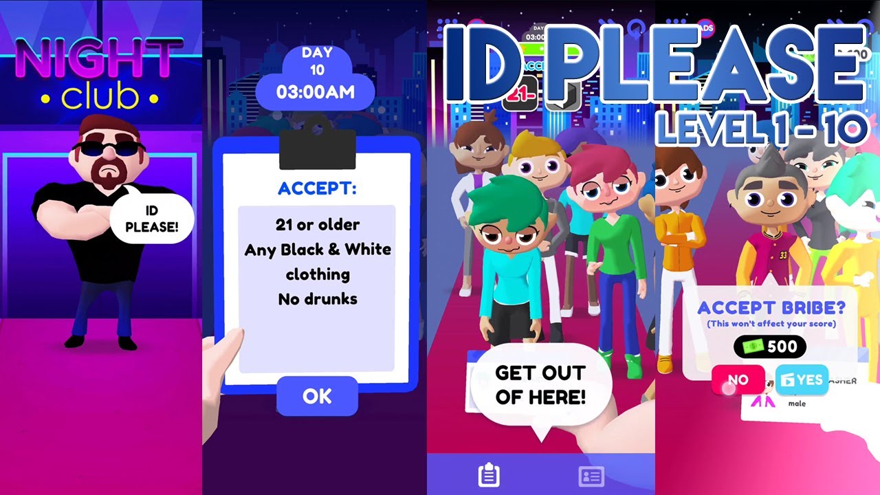 ID Please Level 1 to 10 First Impressions - Gameplay Walkthrough - YouTube