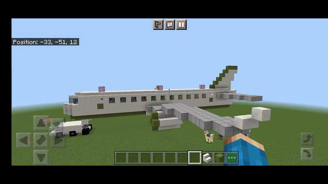 Minecraft-I will show you the inside of an airplane - YouTube