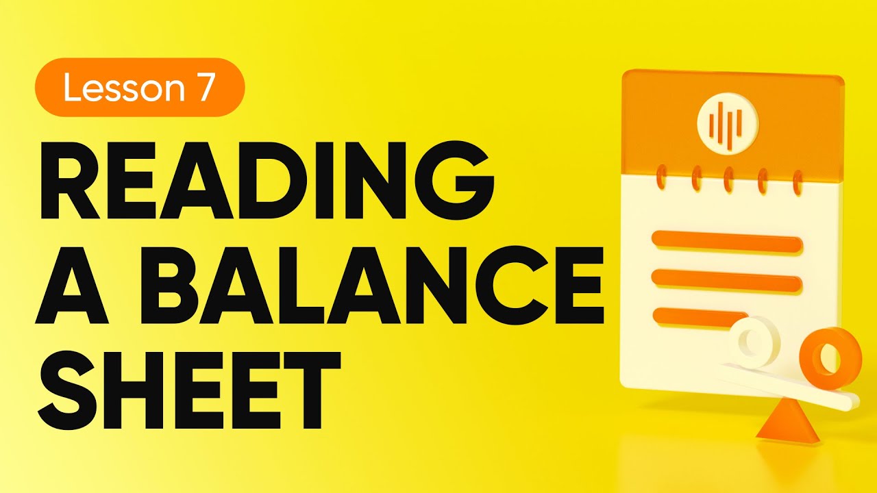 Lesson 7: How to quickly draw up a balance sheet - YouTube