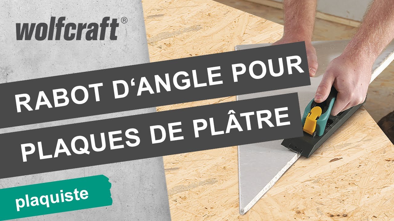 Rabot d'angle pour plaques de plâtre - YouTube