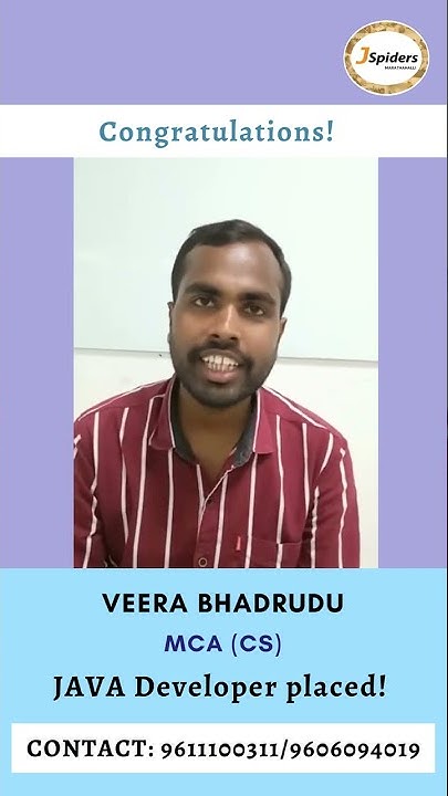 Student Successfully Placed | Java Full Stack Development | Jspiders ...