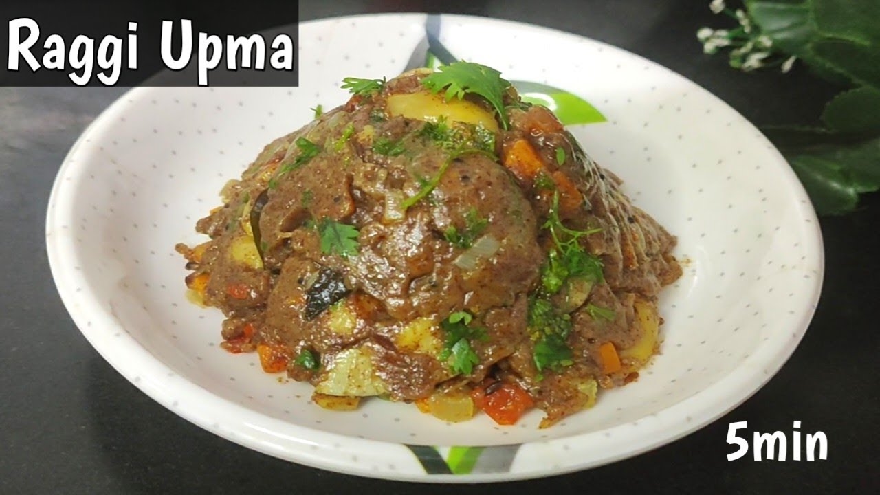 Ragi Upma | Finger Millet Upma Recipe | Ragi Flour Upma Recipe | Quick ...
