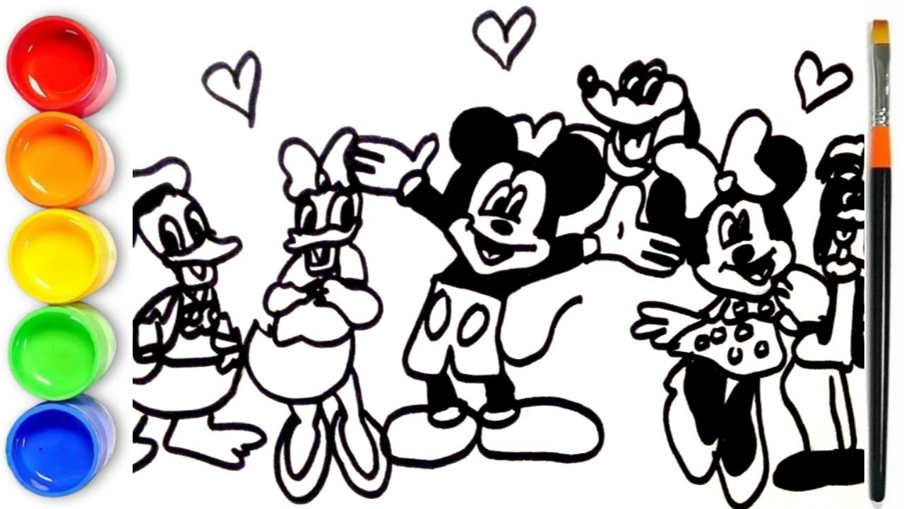 Mickey Mouse Drawing | Mickey Mouse and His Friends - YouTube