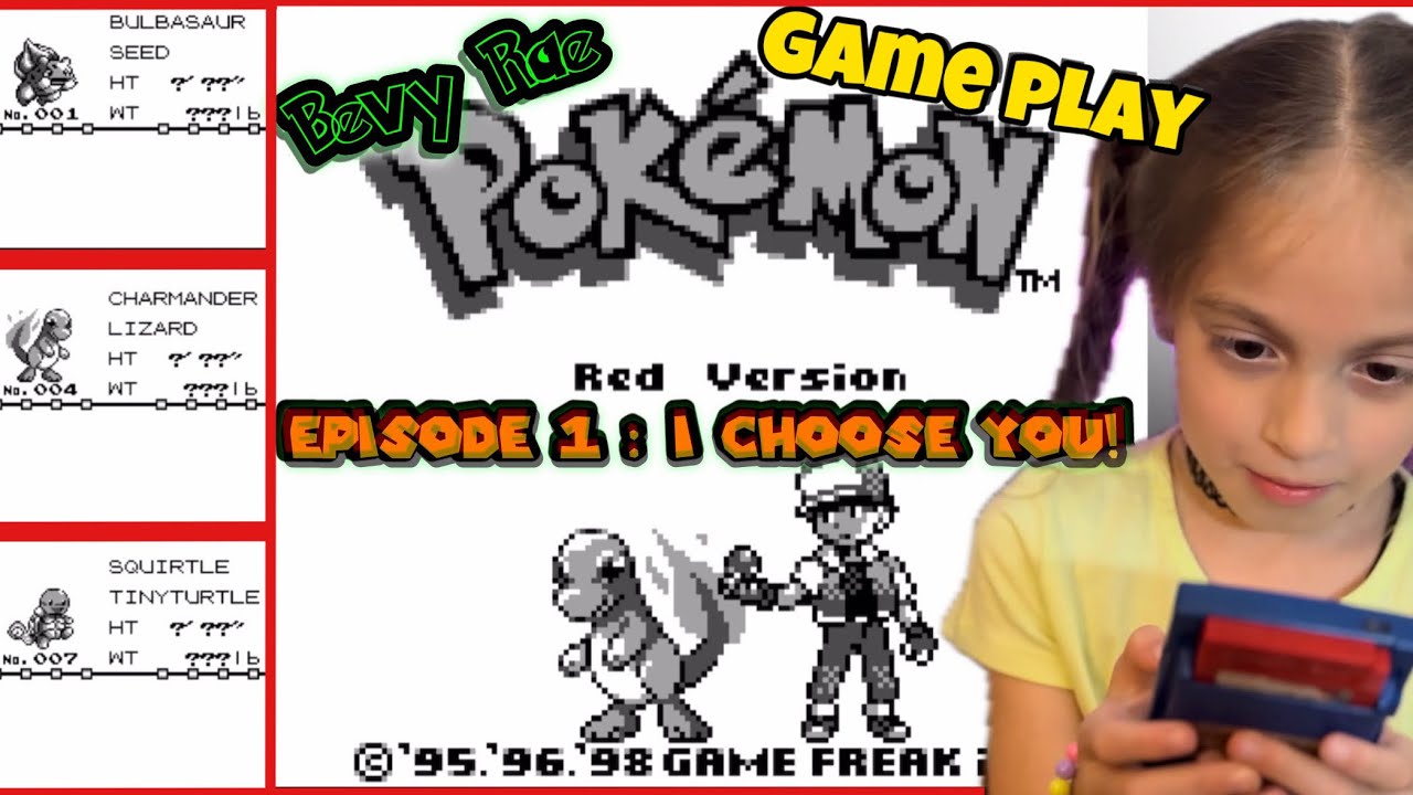 Gameplay - Pokemon Red on GAMEBOY POCKET, Episode 1: I Choose You ...