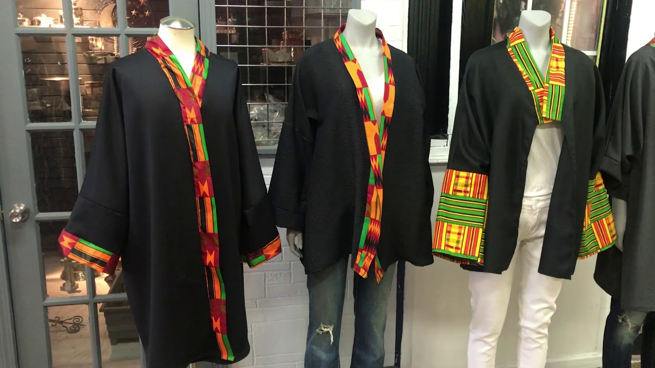 African kimono wakanda style - YouTube