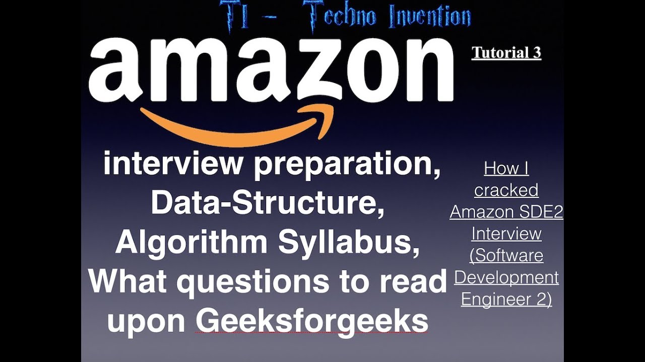 Amazon interview Data Structure and algorithm Syllabus, Questions to ...