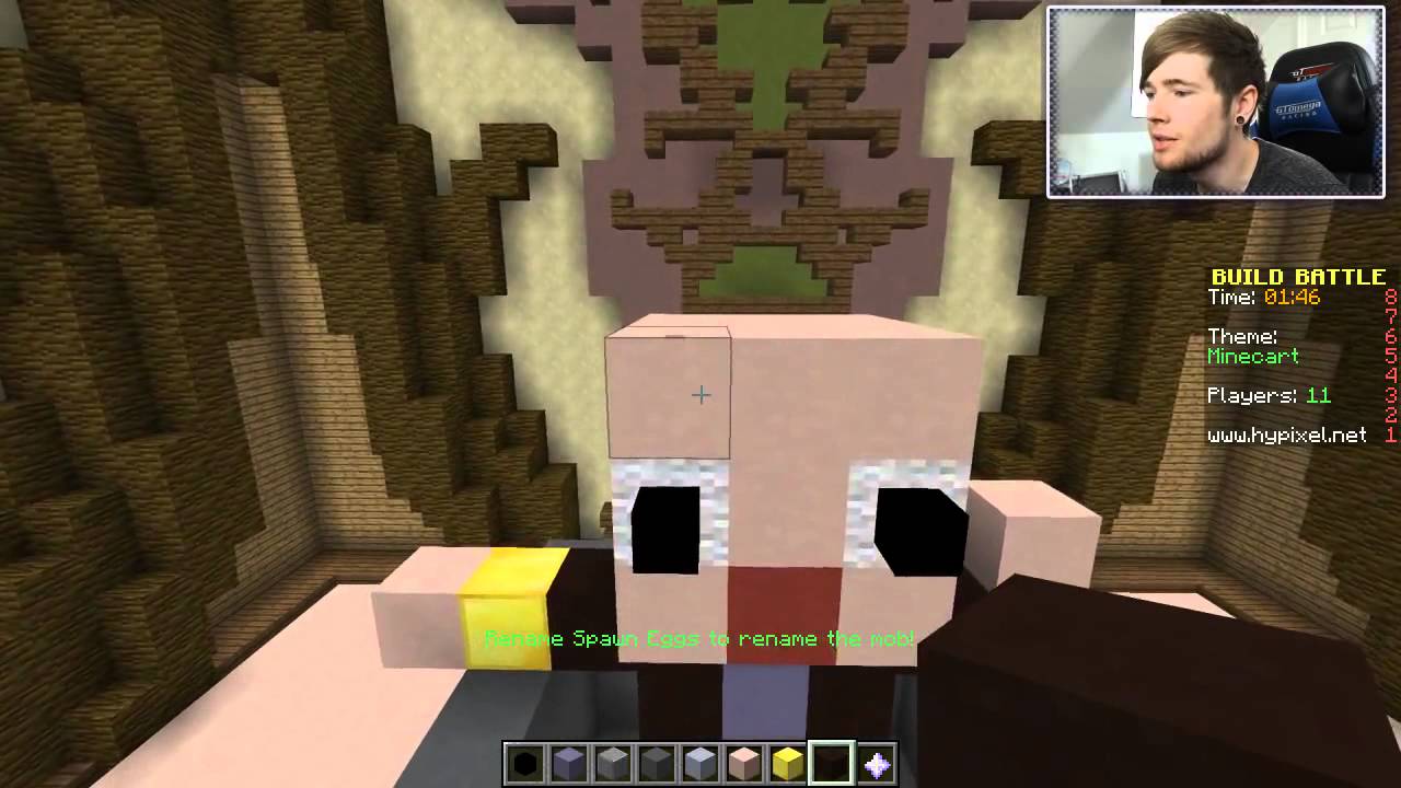 Minecraft | A DIAMOND MINECART!! | Build Battle Minigame - YouTube