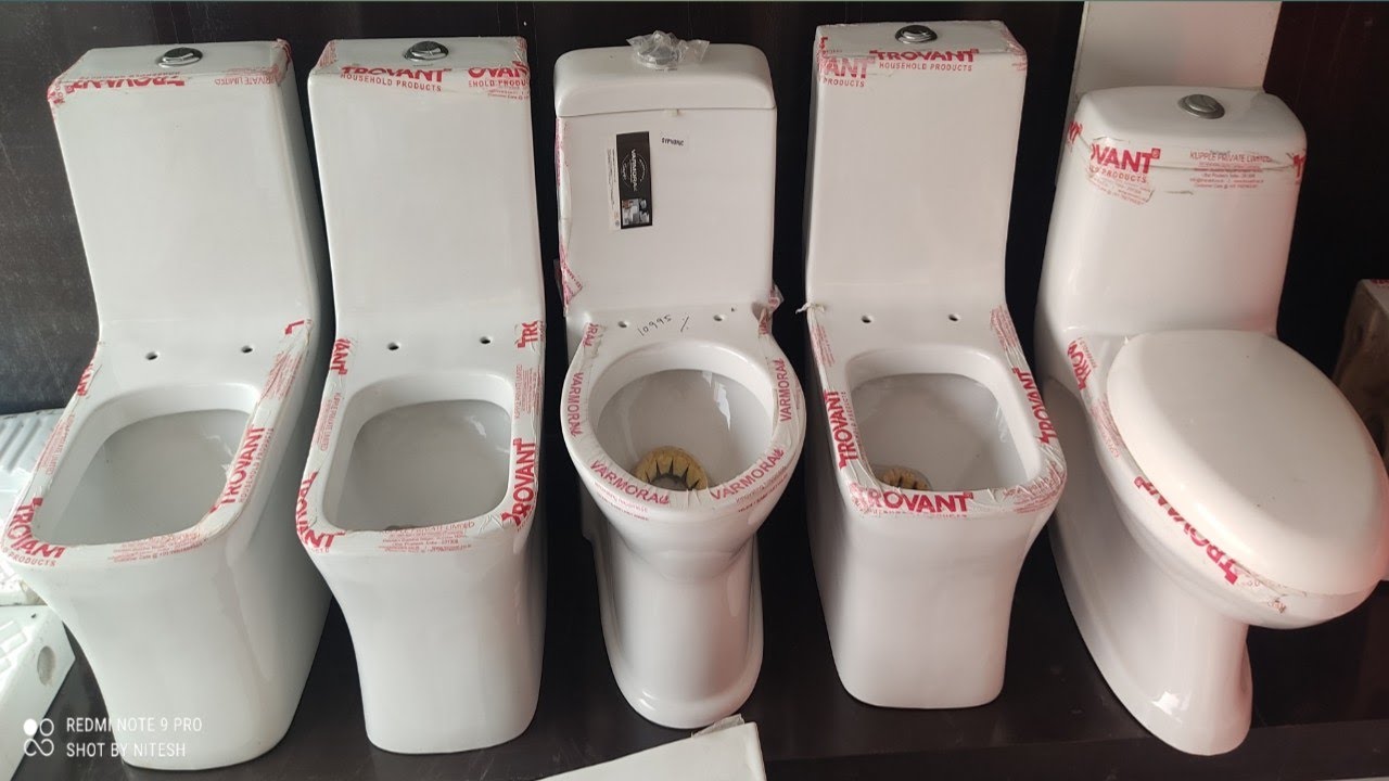 Varmora & Trovvant White Ceramic Floor Mounted S Trap One Piece Commode ...