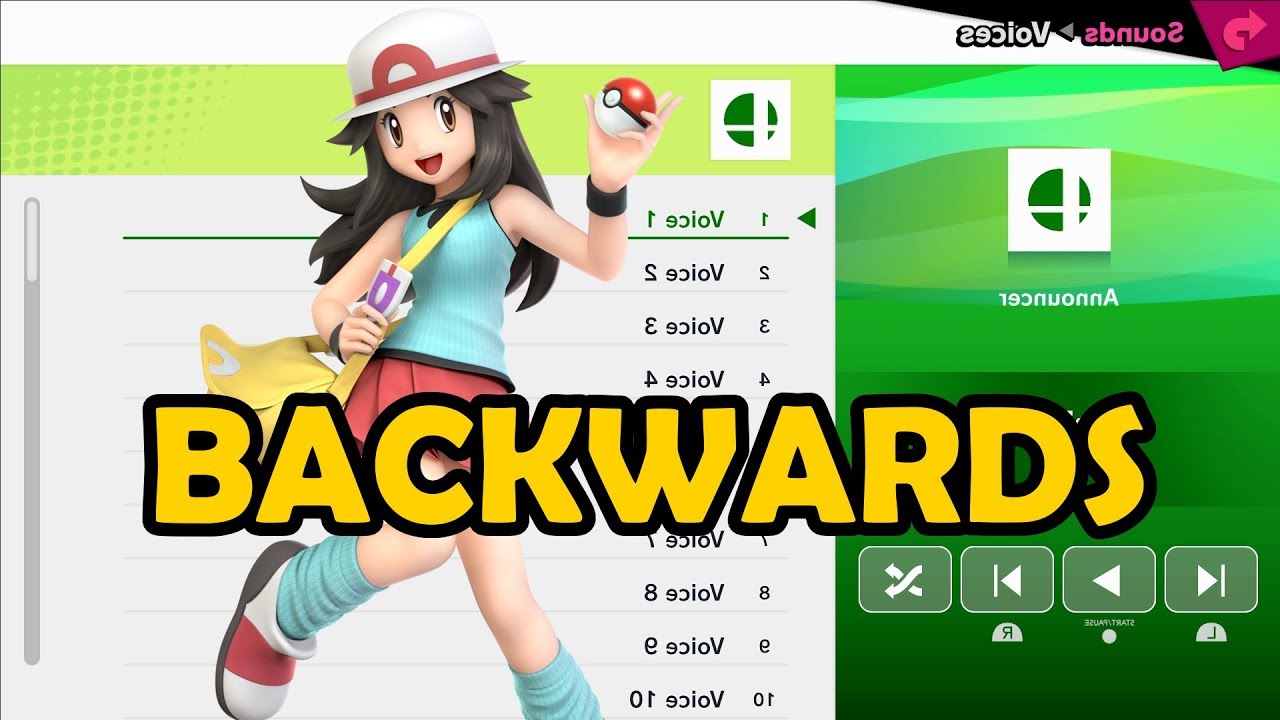 Pokemon Trainer (Female) Voices BACKWARDS - Super Smash Bros Ultimate ...