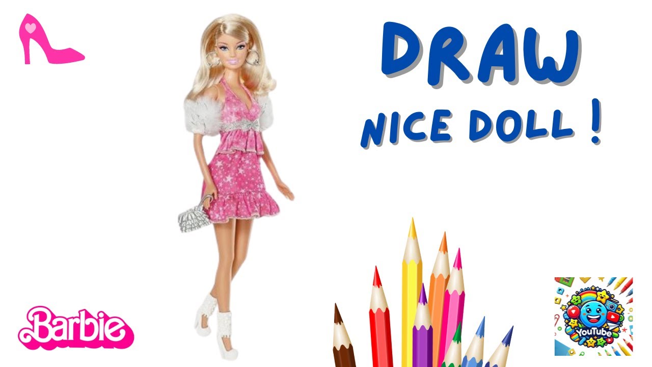 "Realistic Barbie Drawing: How to Draw Barbie Perfectly!" - YouTube