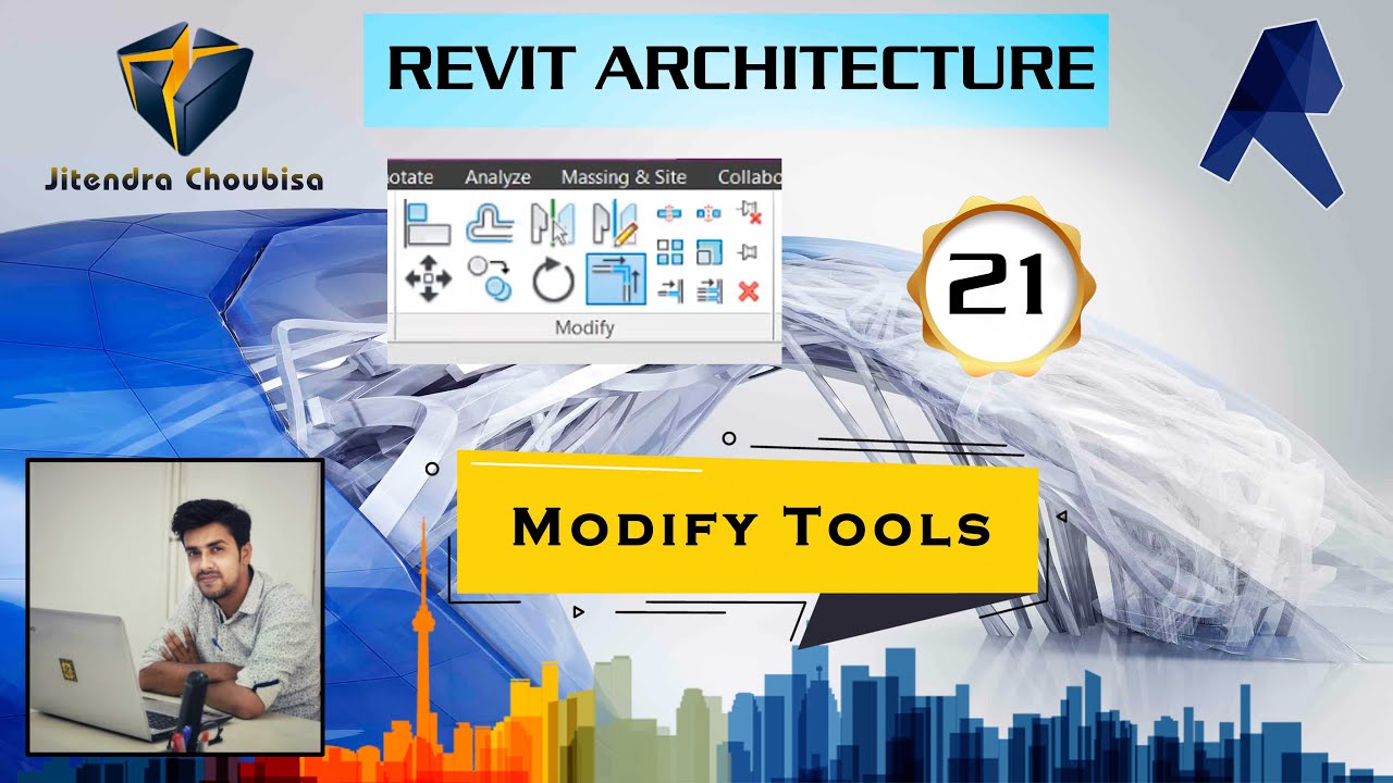 Revit Architecture in Hindi : 21 Modify Tools in Revit - YouTube