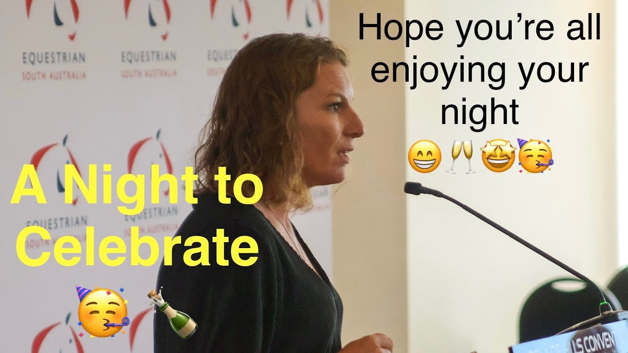 Presenting at ESA Awards Night ~ Preparing to Finish Breaking one of ...