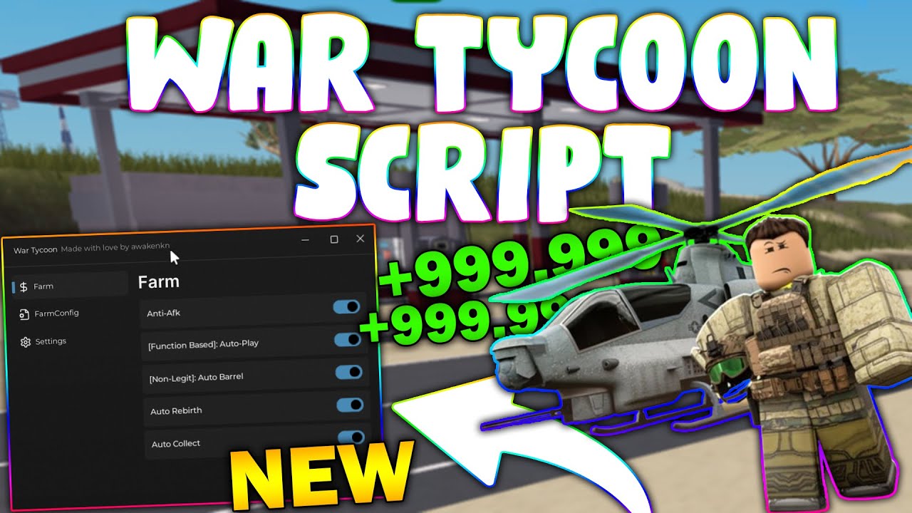 *NEW* War Tycoon Script (PASTEBIN 2024) (AUTOFARM , AUTO REBIRTH , AUTO ...