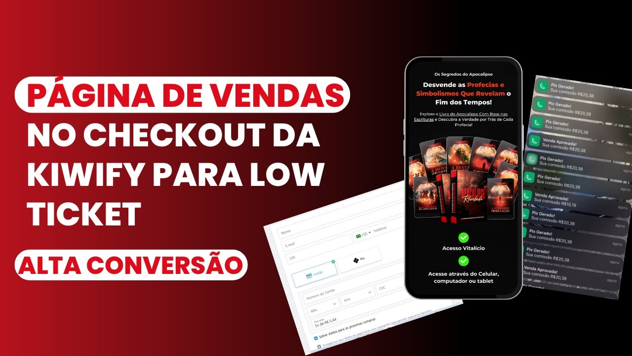 Como Criar Página de Vendas no Checkout da Kiwify | Converte 3x mais ...
