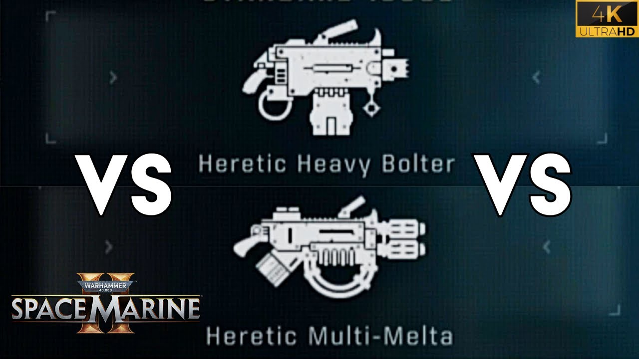 Space Marine 2 - Comparing the Heavy Bolter and Multi Melta Guns - YouTube