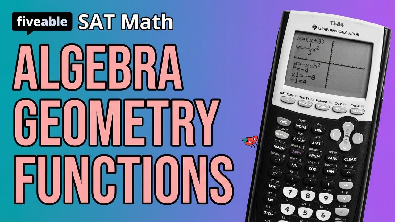 SAT Math - Algebra, Geometry & Functions Review - YouTube