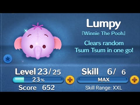 Disney Tsum Tsum Lumpy skill 6 gameplay - YouTube