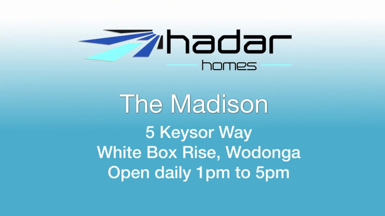 Hadar Homes Madison Display Home, White Box Rise, Wodonga - YouTube