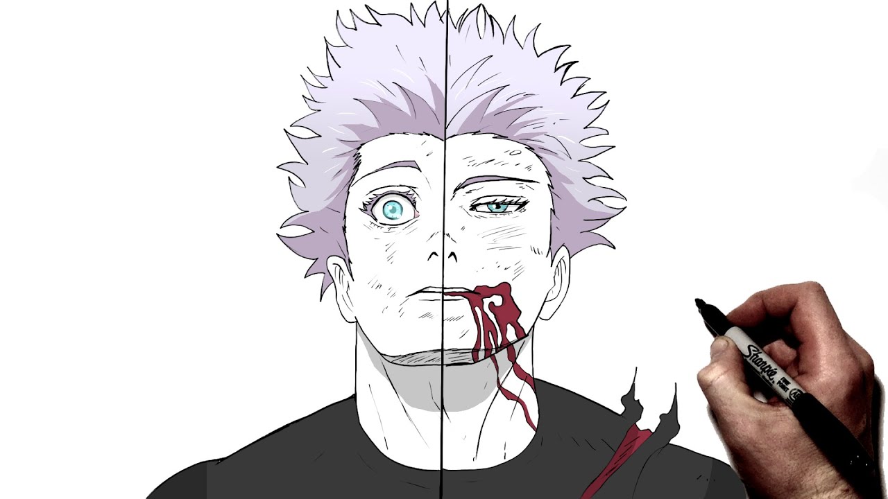 How To Draw Gojo Awake | Step By Step | JJK - YouTube