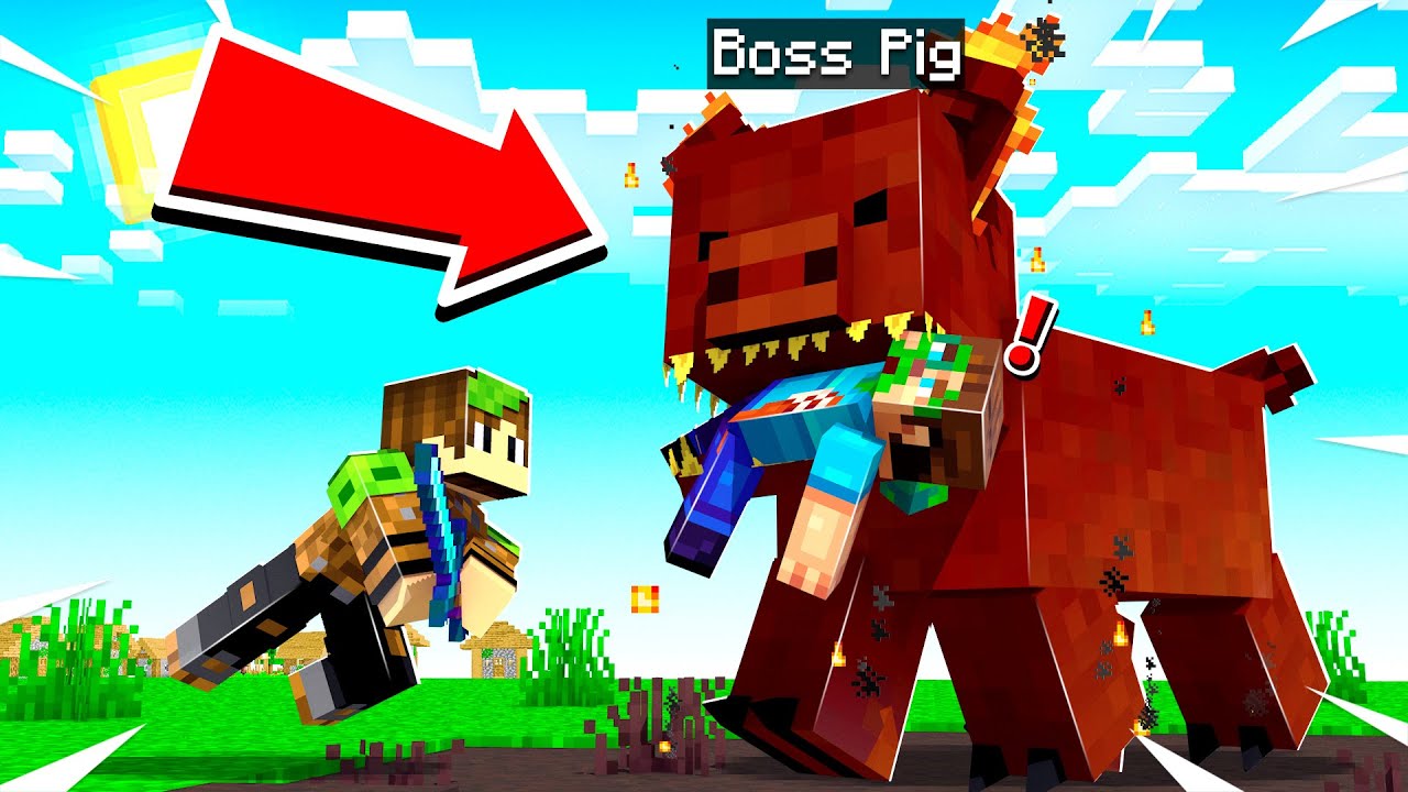 SAVING BECKBROJACK from a KILLER PIG in MINECRAFT! - YouTube